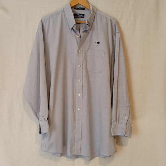 The Citadel | Shirts | Citadel Mens Button Down Pinpoint 8s 2ply Cotton ...